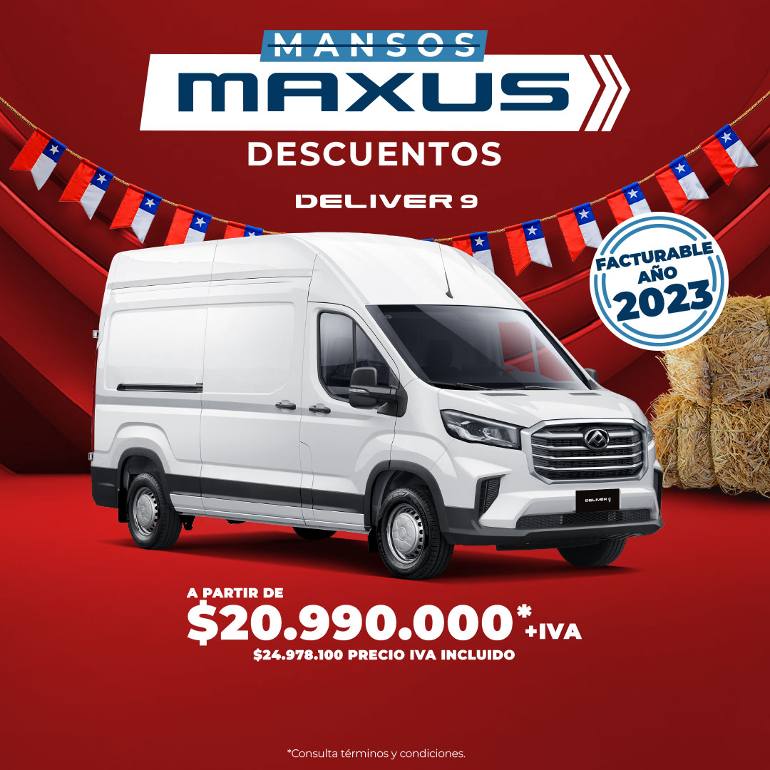 Maxus Deliver 9 Cargo - Automotriz Daniel Achondo - Cotiza aquí